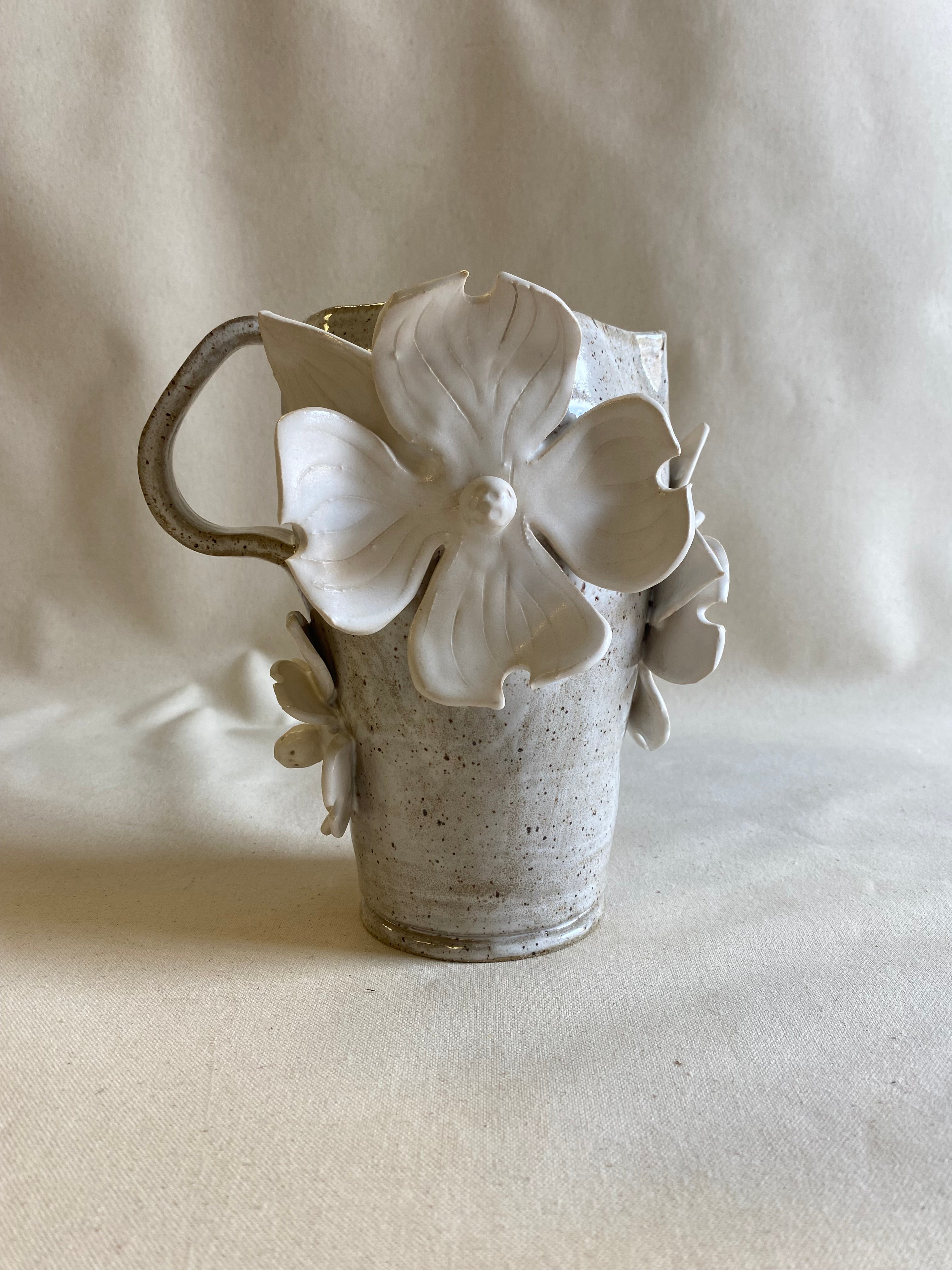 Dogwood Pitcher – Saron Henderson Ceramics